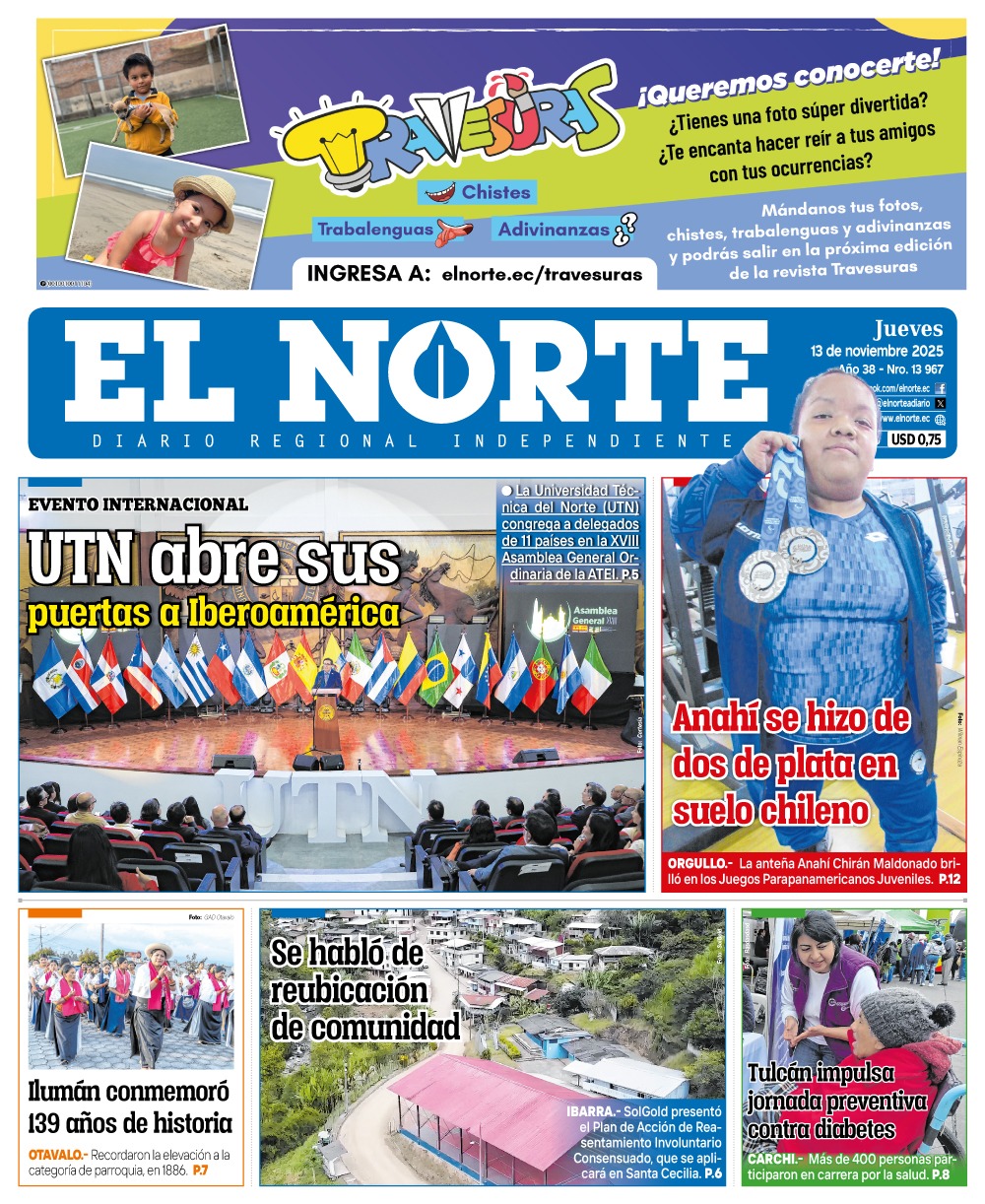 Portada 13 noviembre de 2025 | Diario El Norte