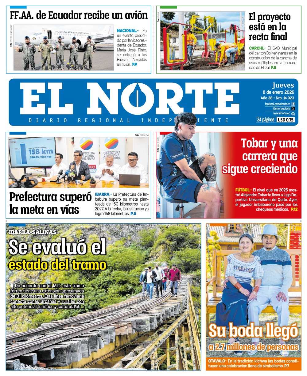 Portada 8 enero 2026 | Diario El Norte